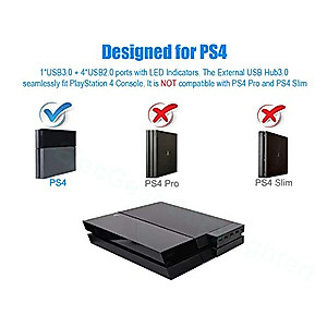 Dobe 2 to 5 USB HUB for PS4 System