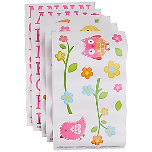 NoJo Love Birds Crib Bedding Set, Wall Decals