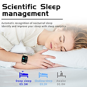 Yihou Smart Watch for Android Phones Compatible iPhone (Dial/Answer Call) Smart Watch with Text and Call Fitness Tracker Sport Watch Pedometer Step Counter Sleep Full Touch Screen Smartwatches