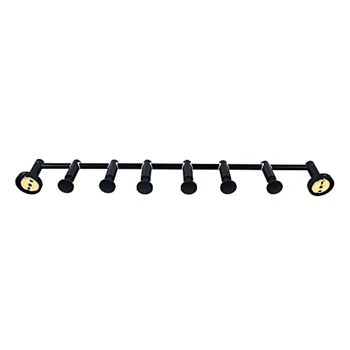 DNYSYSJ Rotating Coat Hooks, Wall-Mounted Coat Hooks Coat Rack, Vertical Wall Hanger with 6 Swivel Arms, Towel Hooks for Bathroom, Entryway Hooks for Scarves, Clothes, Handbags (Black)