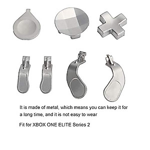 Game Controller Button Set, Controller Thumbsticks Replacement Like Floatable Detachable for Elite Series 2