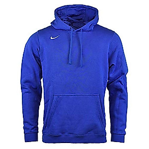 Nike Men's Pullover Fleece Club Hoodie (Large, Royal)