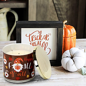 Fall Candle,Pumpkin Spice Candle, Pumpkin Scented Candle，Autumn Large 3 Wicks for Home Decor, 14 oz