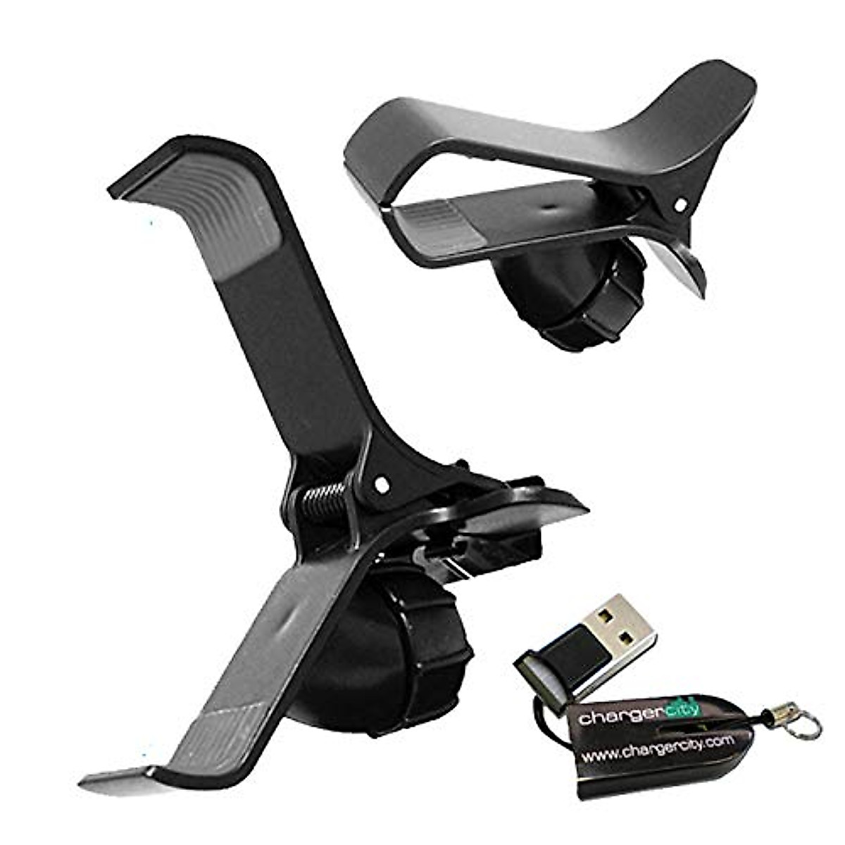 ChargerCity Bracket Holder for All Smartphone Like iPhone 14 13 12 Pro Max Mini Galaxy S23 S22 15 (Compatible w/Garmin 17mm Ball Mount)