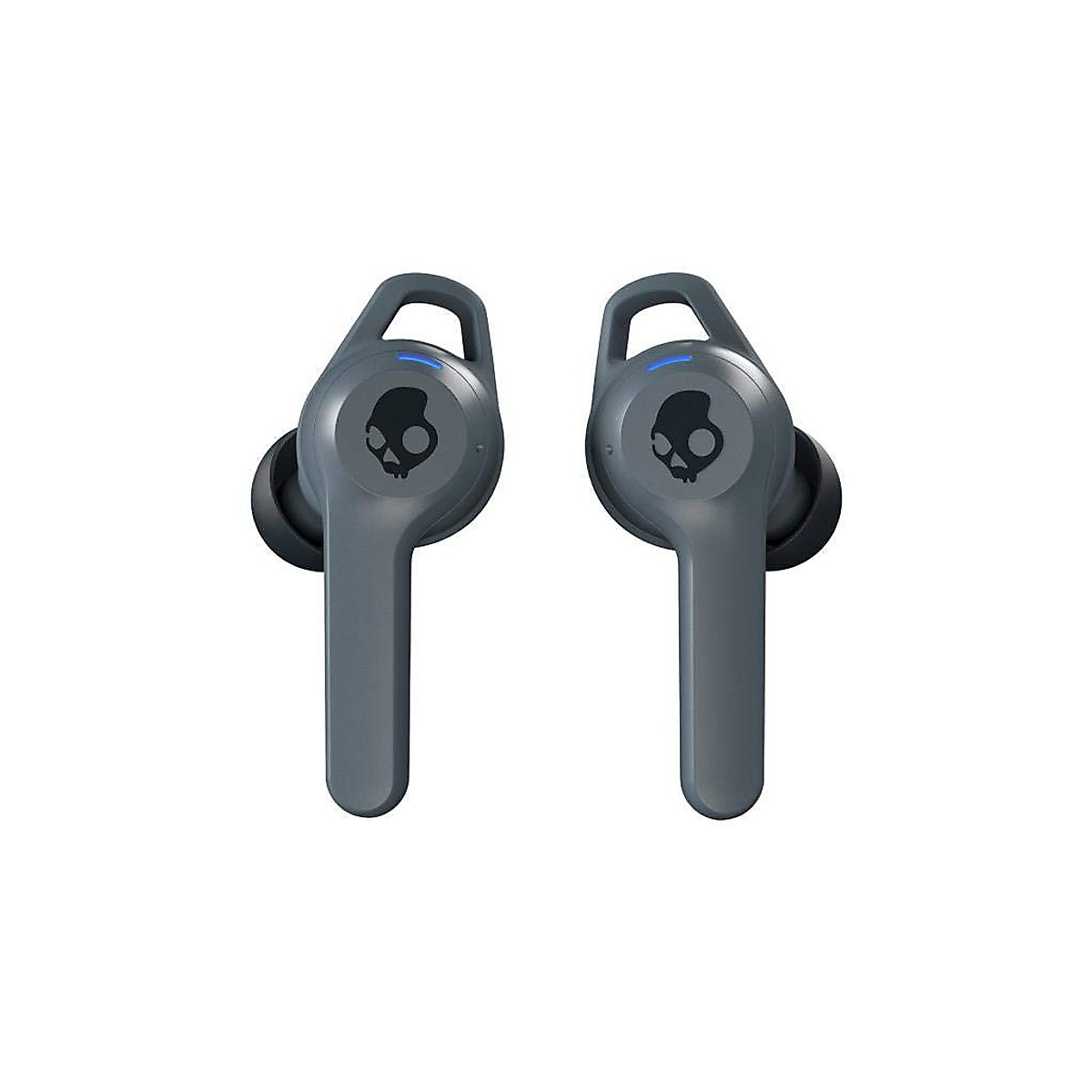 Skullcandy Indy Fuel In-Ear Wireless Earbuds, Wireless Charging, 30 Hr Battery, Microphone, Works with iPhone Android and Bluetooth Devices - Grey