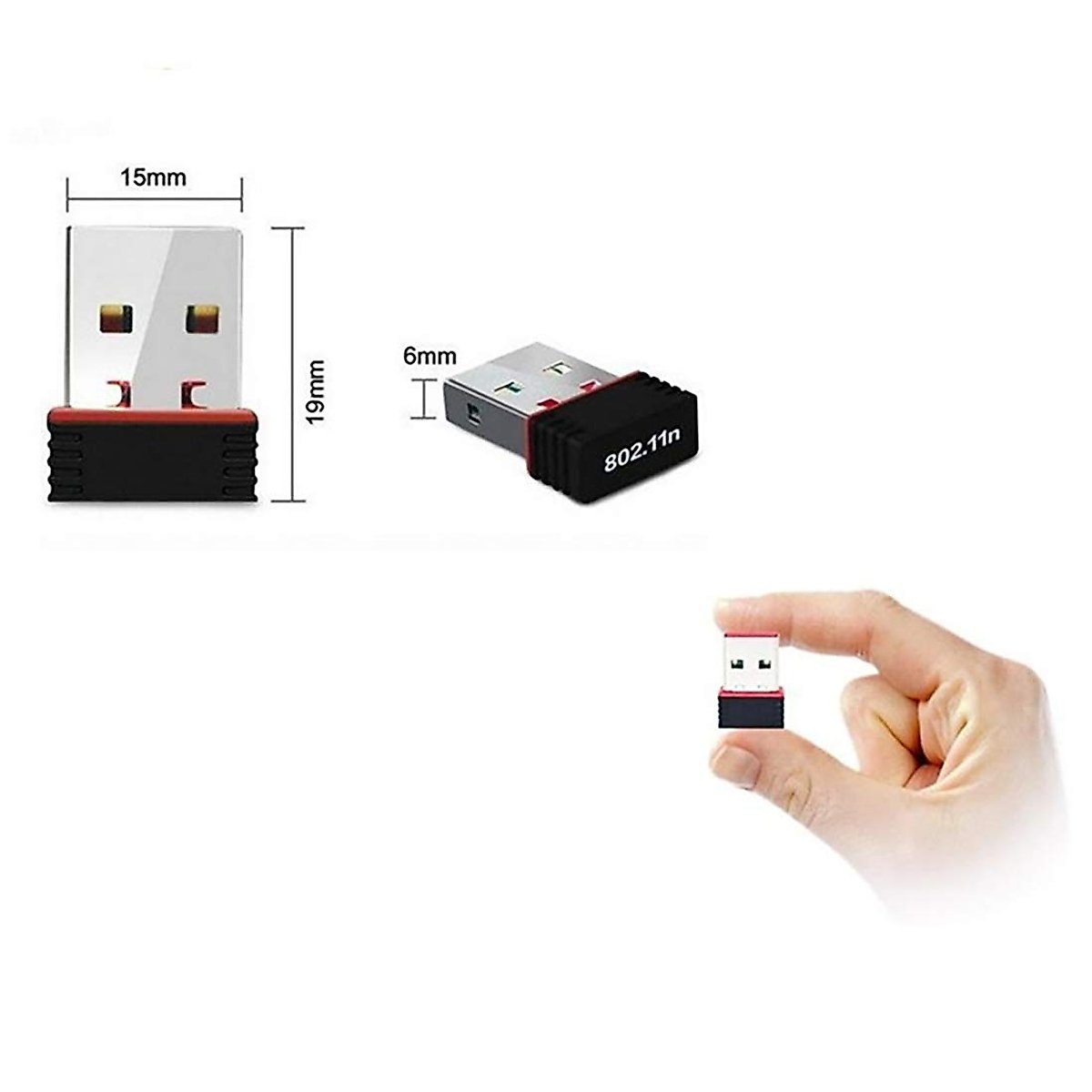 XVZ USB WiFi Adapter, 150mbps Dual Band 2.4G Wireless Adapter, Mini Wireless Network Card WiFi Dongle for Laptop/Desktop/PC, Support Windows10/8/8.1/7/Vista/XP/2000, Mac OS X 10.6-10.14,Linux