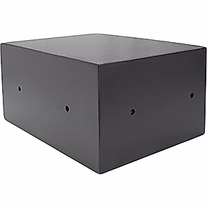 Barska AX13558 Dual Key Depository Safe 0.27 Cu Ft with Drop Slot and Quick Release Bolt, Black