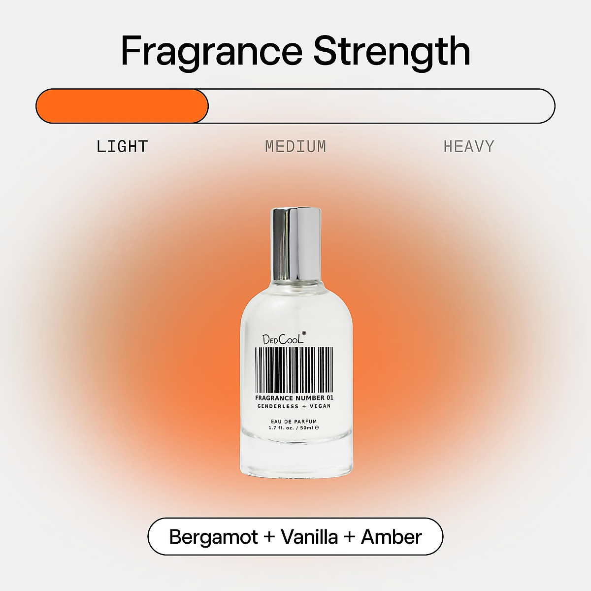 DedCool Eau de Parfum (01 Taunt- 1.7 fl oz) With Notes of Bergamot, Vanilla, Amber, Perfume for Men and Women, Luxury Fragrance, Long Lasting, with Essential Oils, Non-Toxic, Vegan, Fragrance For All