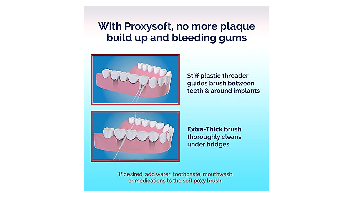 Proxysoft Dental Floss for Bridges & Implants - 20 Packs