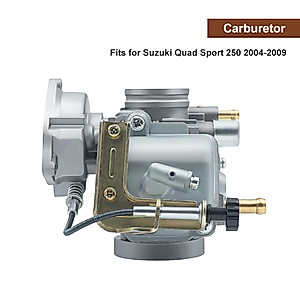 Triumilynn Carburetor for Su-zu-ki LTF 250 Ozark 2002-2009, for Su-zu-ki LTZ 250 Quadsport 250 Carb 2004-2009, for Su-zu-ki LT-F250F Ozark 2002-2003, Replace# 13200-05G01