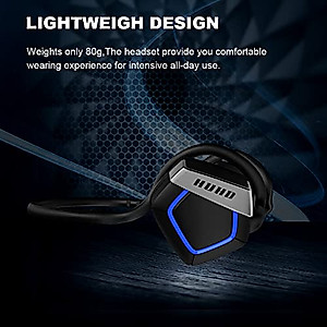 HUHD Wireless Gaming Headset for Switch 2.4G Wireless Gaming Headphones Switch,PC,PS4,PS5 with Adjustable Noise-Canceling Boom Microphone