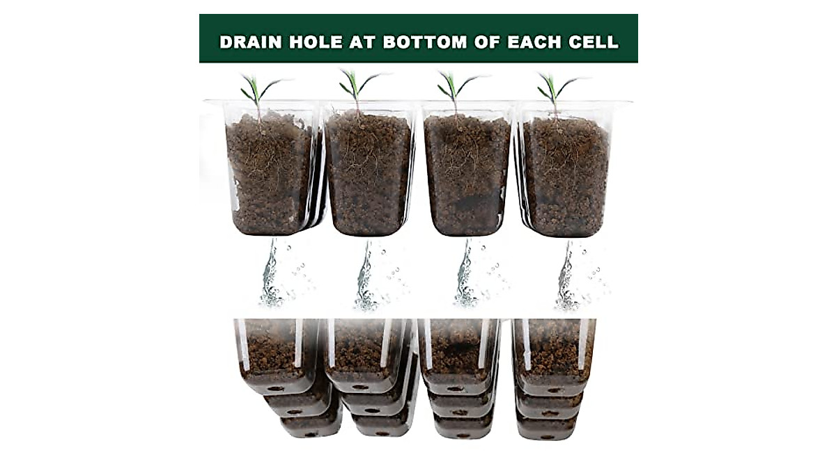 JERIA Seed Starter Kit - 12 Pack with Adjustable Dome