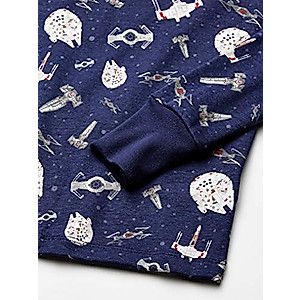 Amazon Essentials Disney | Marvel | Star Wars Boys' Pajama Set (Previously Spotted Zebra), Pack of 2, Star Wars, 8