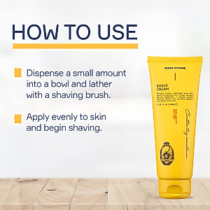 Seven Potions Lathering Shaving Cream for Men – Smooth, Irritation-free Shave – Soothing, Hydrating, Moisturising Shave Soap – Natural, Vegan, Cruelty-Free (4.06 FL OZ)