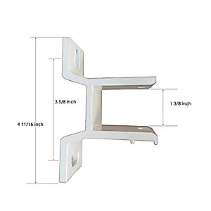 ALEKO Replacement Wall Mounting Bracket for Retractable Awnings - White Lot of 2