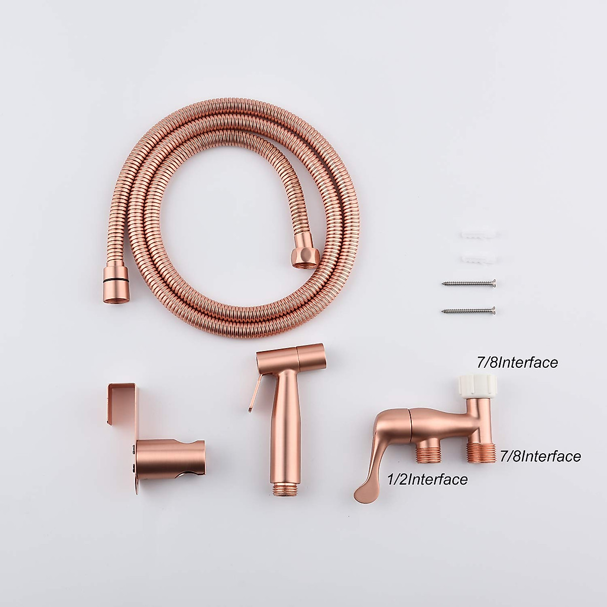 Trlec Bidet Sprayer for Toilet, Handheld Cloth Sprayer, Bathroom Sprayer Kit Spray Attachment with Hose, Stainless Steel Easy Install Great Water Pressure for Bathing Pets