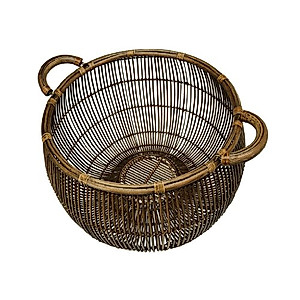 KOUBOO Large Open Weave Rattan Storage Basket