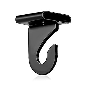 20 Pieces Metal Drop Ceiling Hooks Stainless Steel Ceiling Hanger T-Bar Track Clip Suspended Ceiling Hooks for Hanging Plants Office Classroom Decorations (Black)