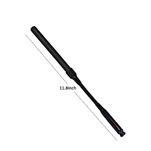 HYS 2m/70cm Gooseneck CS Tactical 11.8-inch Antenna with Fiberglass 20W Handheld BNC Antenna for ICOM V8 V80 V80E V82 V85 F3S HT-66 2 Way Radio Radio