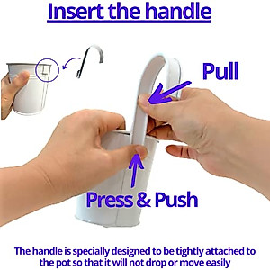 LaLaGreen Hanging Planters - 10 Pack, 4 Inch Balcony Railing Hanging Herb Garden Wall White Metal Bucket Fence Planter for Outdoor Plants Flower Pot Deck Rail Porch Window Box Hooks Macetas Colgante