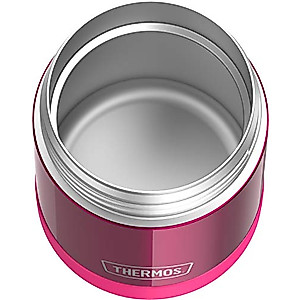THERMOS FUNTAINER 10 Ounce Stainless Steel Vacuum Insulated Kids Food Jar, Pink