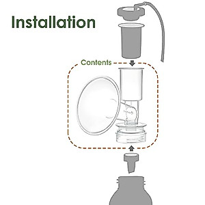 Maymom Breast Shield Flange Compatible with Ameda Breast Pumps Purely Yours, Finesse, NOT for Ameda MYA(17 mm, X-Small, 1-Piece)