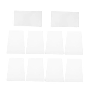 KICHOUSE 10pcs Board 3D Pen Accessories Painting Mat 3D Drawing Paper Templates 3D Pen Stencils 3D Pen Mat Basic Template 3D Pen Graffiti Pad 3D Printing Pen Mat PVC White