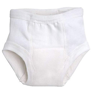 UNDER THE NILE APPAREL Unisex-baby Infant Training Pants, Off-White, 12-24M