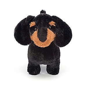 Jellycat Freddie Sausage Dachshund Wiener Dog Stuffed Animal, Small 7 inches | Dogs and Puppies Plush Toy | Classic Children's Gift