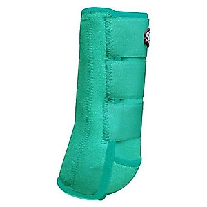 Showman Elite Equine Sport Medicine Boot (Teal, Medium)