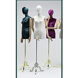 Tailors Dummy Mannequins Mannequin Body Female Tailors Dummy Mannequin with Metal Base Window Display Dressform Mannequin