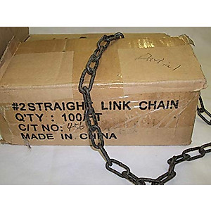 Montree Shop 100 feet of #2 Straight Link Chain, Traps, Trapping