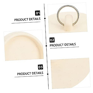 PRETYZOOM Kitchen Sink Stopper 6pcs Rubber Sink Stopper Water Plug White Tub Bathtub Drain Parts