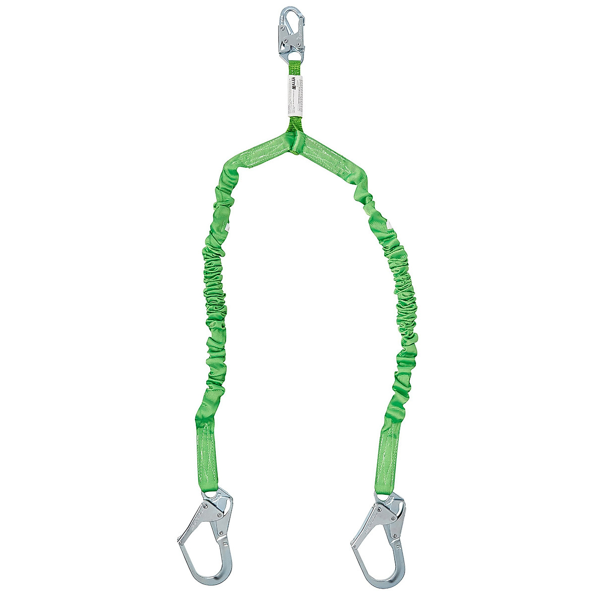Miller by Honeywell 231M/6FTGN 6-Feet Manyard II Shock-Absorbing Stretchable Web Lanyard with 2-1/2-Inch Locking Rebar Hook, Green
