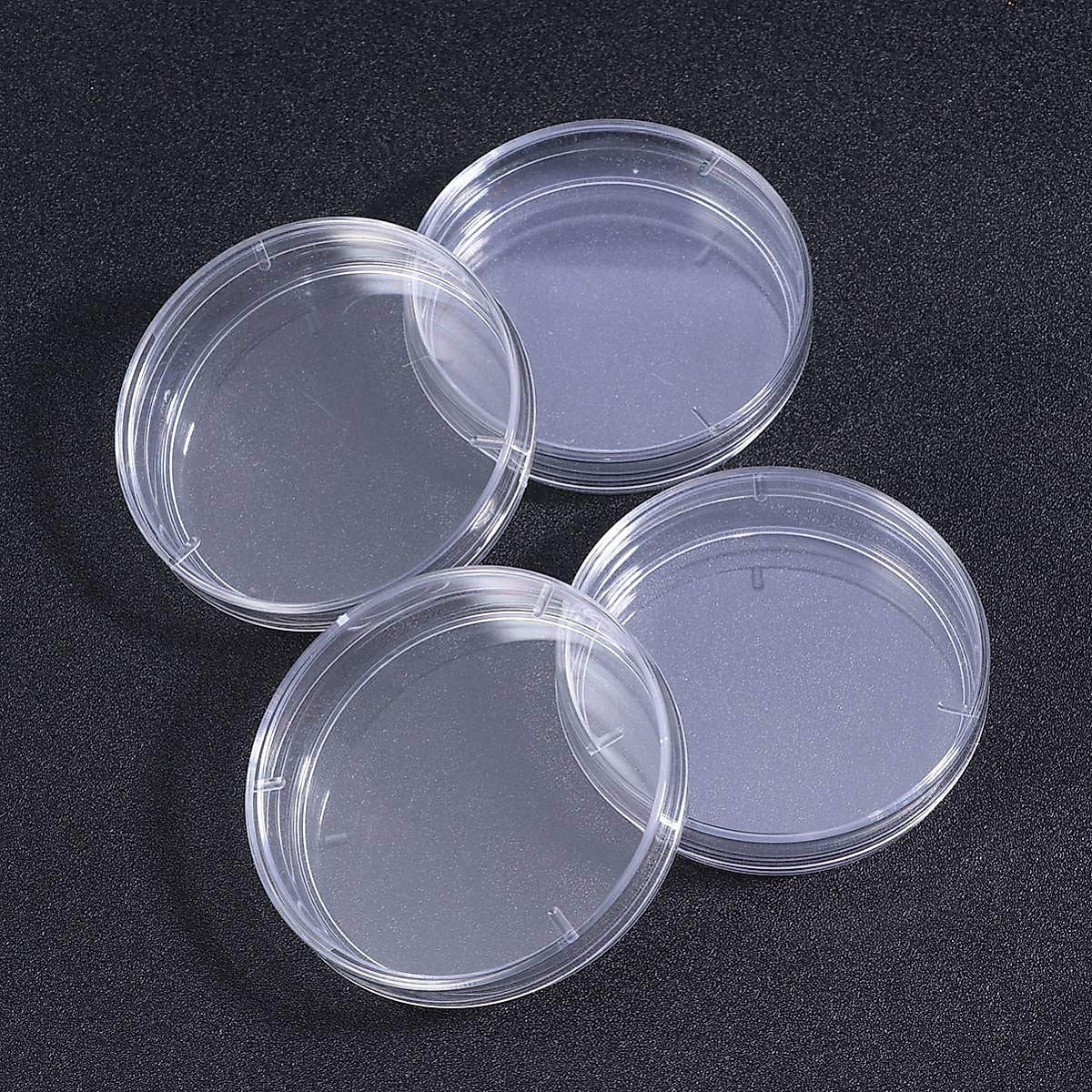 20 PCS 60mm Plastic Petri Dishes Culture Dishes with Lids