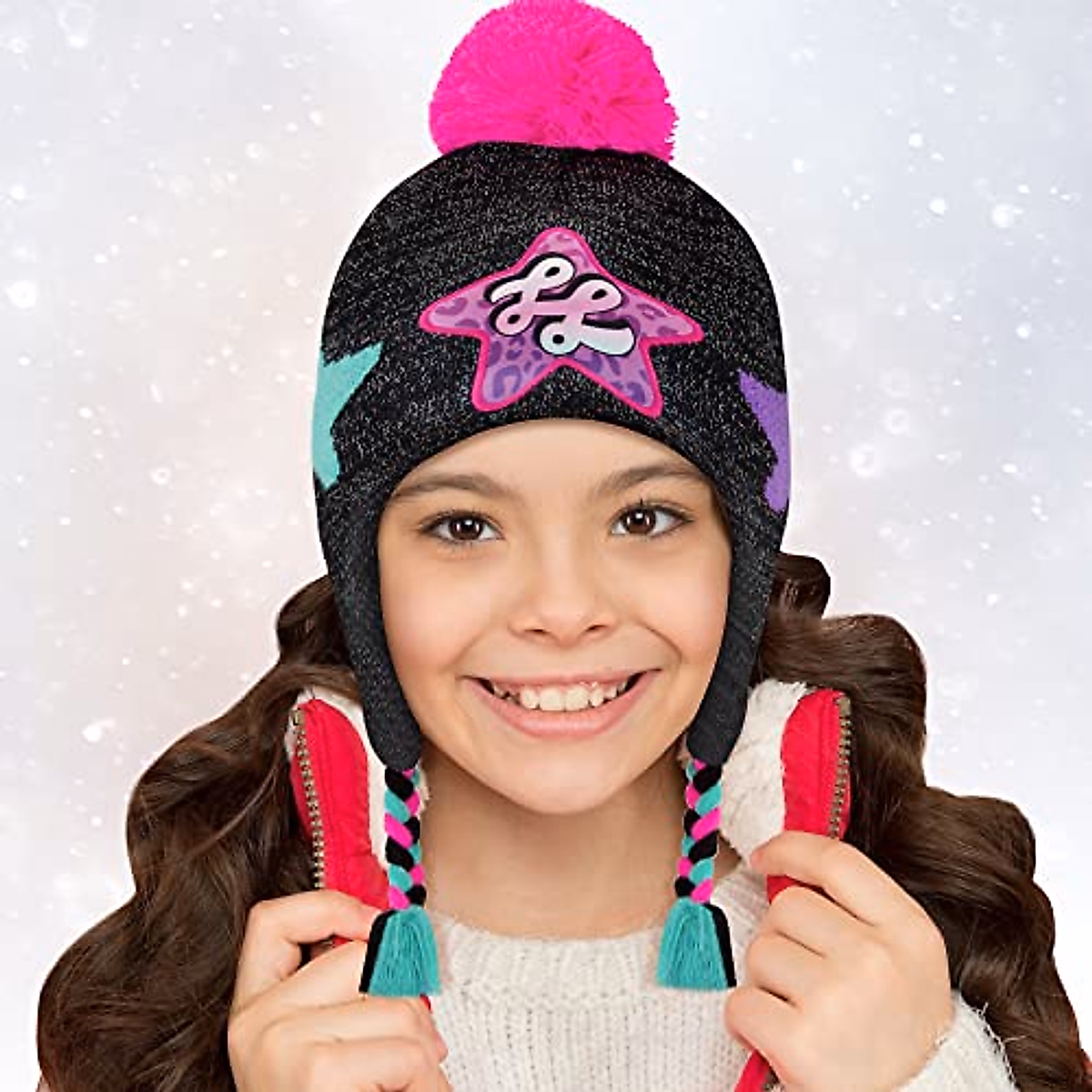 Nickelodeon Girls Winter Hat and Kids Gloves Set, That Girl Lay Lay Beanie For Ages 4-7