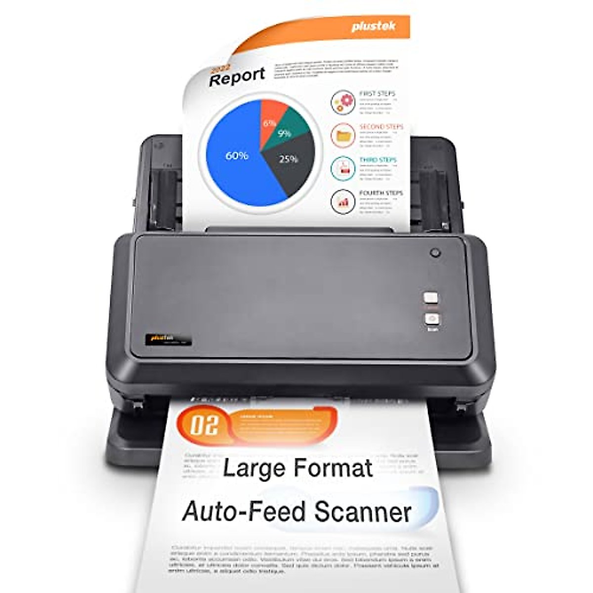 Plustek SmartOffice S30 High Speed A3 Large Format Duplex Document Scanner, with 100-page Auto Document Feeder (ADF). Scan 12” x 17” Size or Legal-Size Document