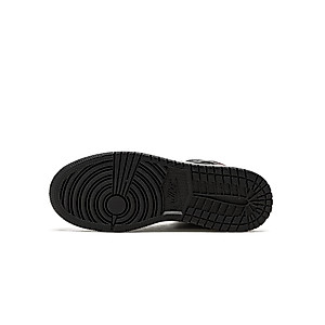 Nike Jordan Youth Air Jordan 1 Mid (GS) 554725 096 - Size 4.5Y, Black, Gym Redparticle Grey, 4.5 Big Kid