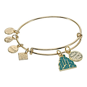 Alex and Ani Wizard Of Oz Emerald City Duo Charm Bracelet Green One Size