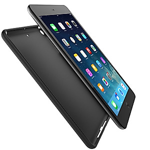 Case for iPad Mini/Mini 2 / Mini 3, Slim Design Matte TPU Rubber Soft Skin Silicone Protective Case Cover for Apple iPad Mini 1 / Mini 2 / Mini 3,Black