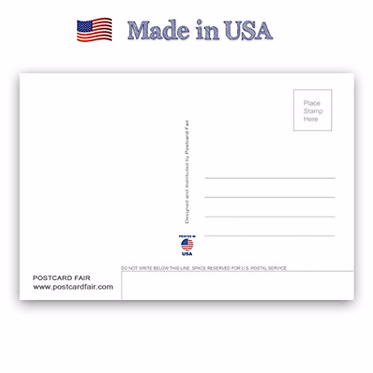 MASSACHUSETTS STATE FACTS postcard set of 20 identical postcards. Post cards with MA facts and state symbols. Made in USA.