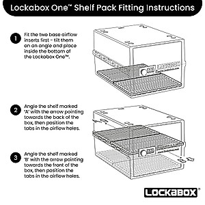 Lockabox One™ Shelf Pack 2.0 | New and Improved Design of Removable Shelves and Base Inserts One™ Products