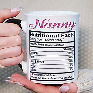 Cottage Creek Nanny Mug, 16oz. Ceramic Nanny Coffee Mug, Nanny Grandma Gifts