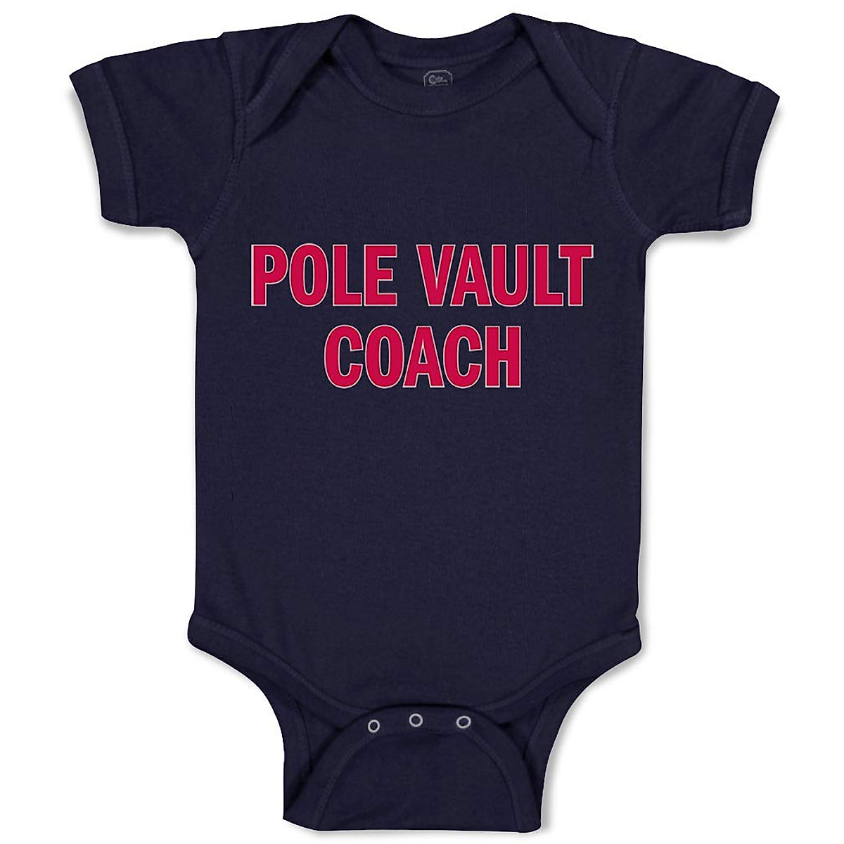 Cute Rascals Baby Bodysuit Pole Vault Coach Racing Boy & Girl Baby Clothes Funny Cotton Navy Design Only 6 Months