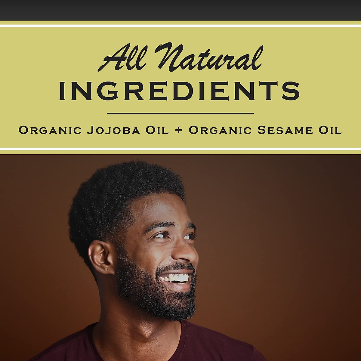 Natural Man Beard Oil 4oz All Natural Unscented (No Added Fragrance) Beard Conditioner