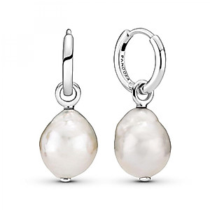 PANDORA Freshwater Cultured Baroque Pearl Earrings, 925 Sterling Silver - 299426C01