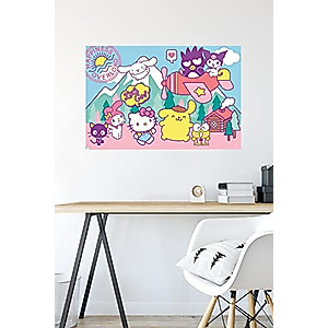 Trends International Hello Kitty and Friends - Happiness Overload Wall Poster, Bedroom