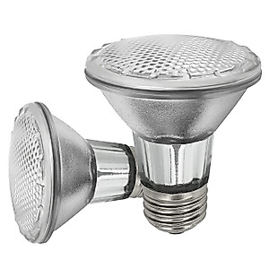 Par20 Bulbs, 2 Pcs 120V 50W Par20 Flood Light Bulbs, E26 Medium Base Long Lasting Life High Output Reflector Flood Lights -Warm Light