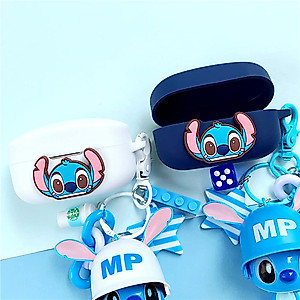 INHCH for Sony WF-1000XM4 Case Cover, Case for Sony WF-1000XM4 True Wireless Anti-Lost & Shockproof for Sony WF1000XM4 True Wireless Earbud Headphones (WF-1000XM4,White A)