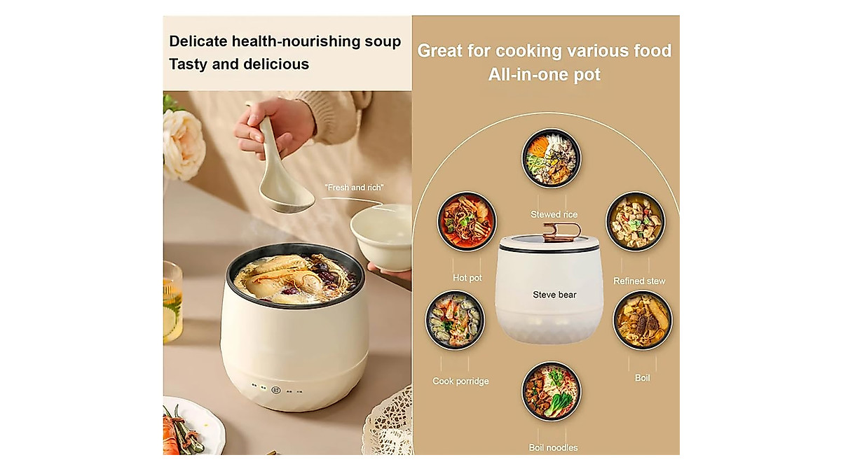 Smart Mini Rice Cooker, 2024 Upgrade Multifunctional Electric Mimi ...